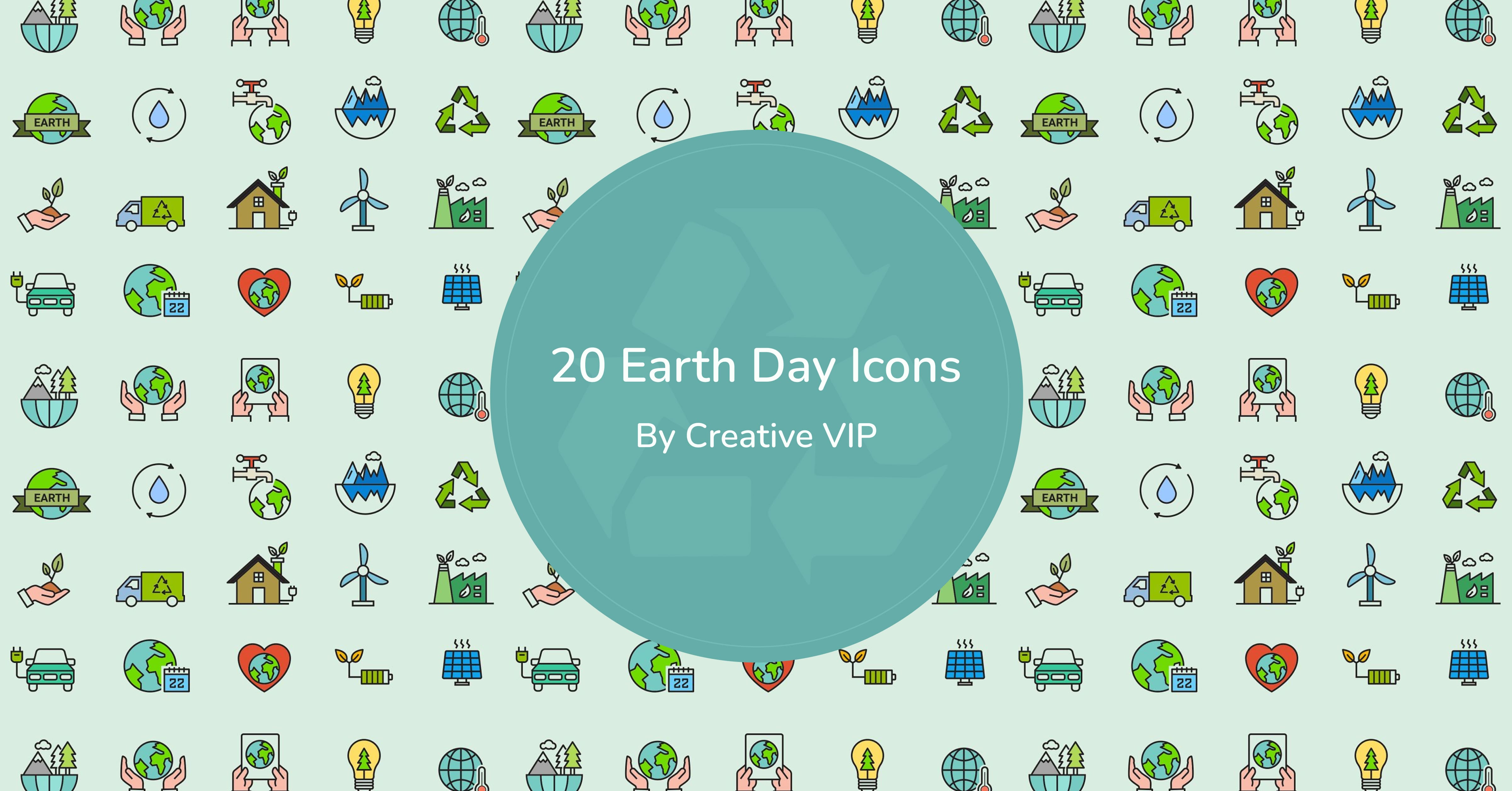 20 Earth Day Icons – MasterBundles