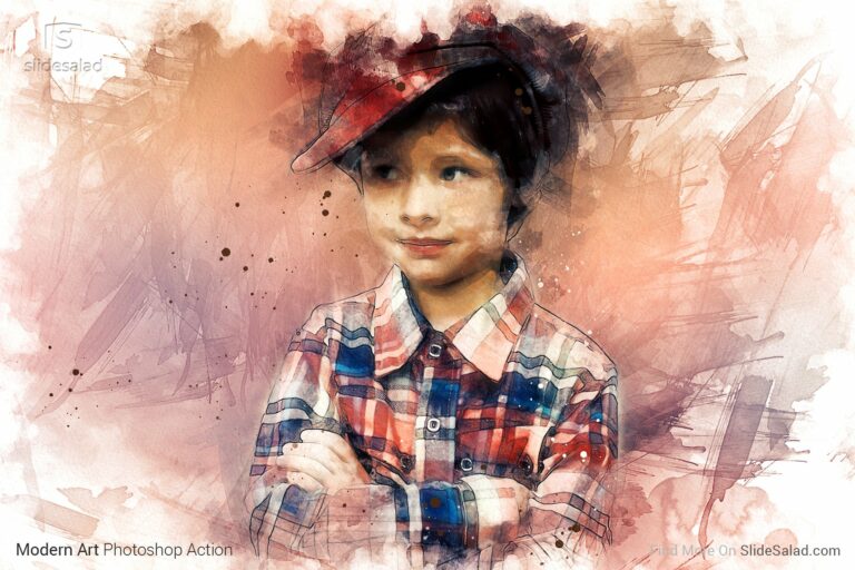 Modern Art Photoshop Action – MasterBundles