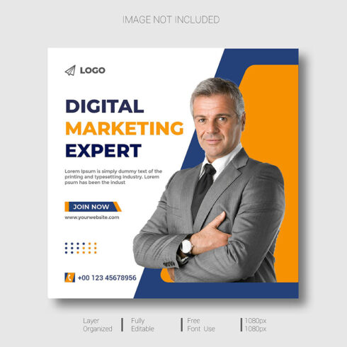 10 Digital Marketing Expert Social Media Post Template - MasterBundles