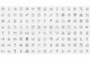 2200 Vector Sketch Icons Mega Pack – MasterBundles