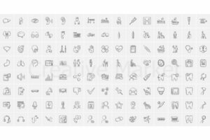2200 Vector Sketch Icons Mega Pack – MasterBundles