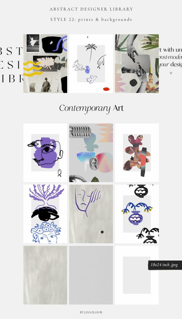 Abstract Design Library Shapes – MasterBundles