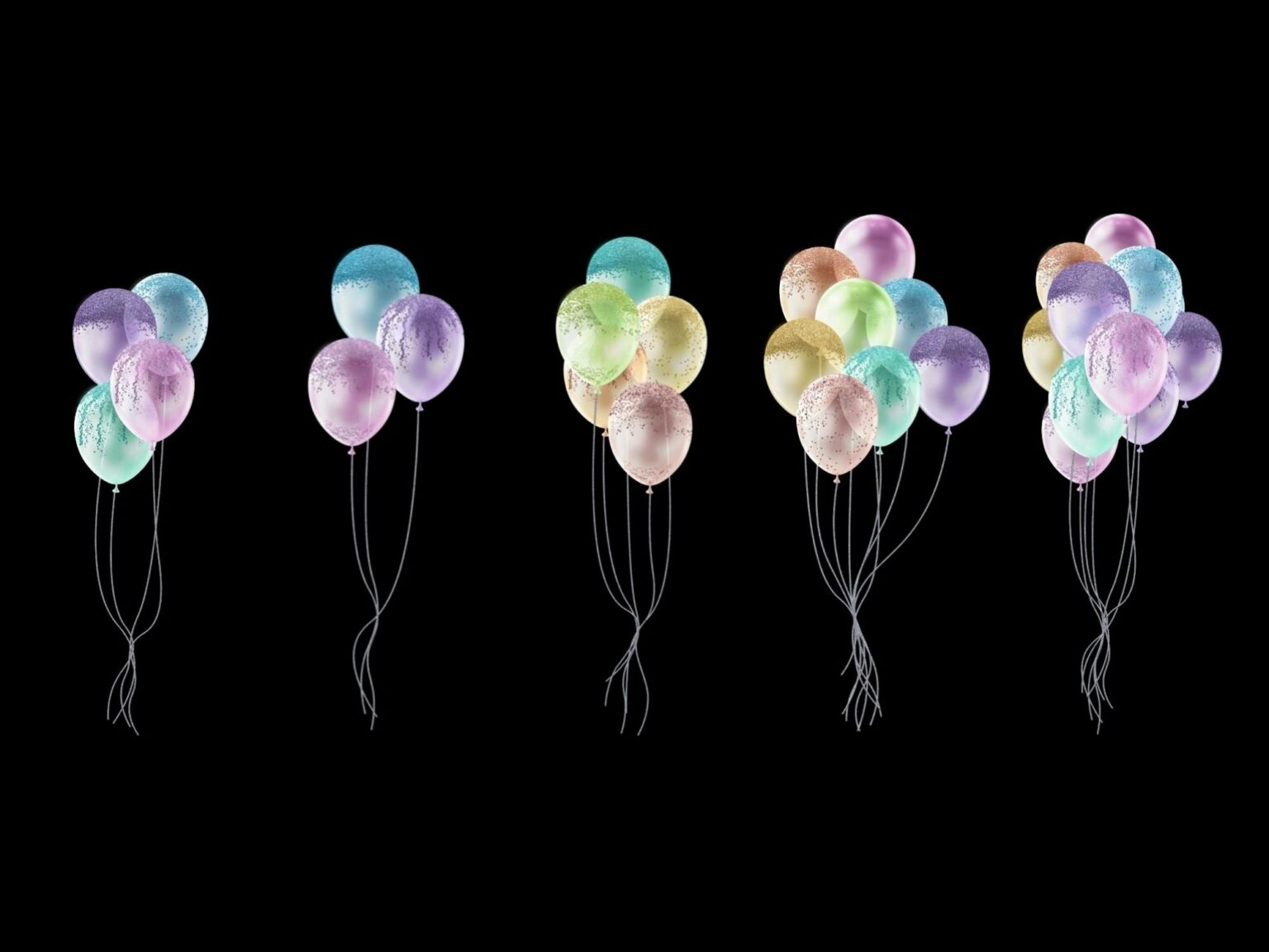 Pastel Balloons Clip Art – MasterBundles