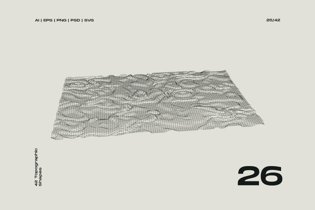 42 Topographic Shapes – MasterBundles