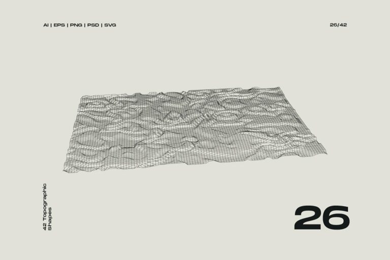 42 Topographic Shapes – MasterBundles