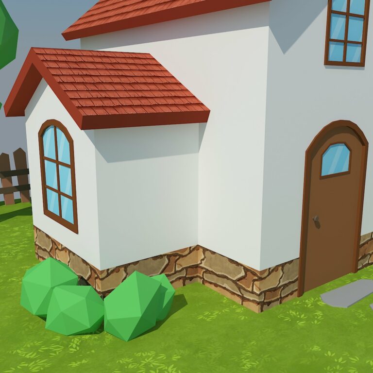 Low Poly House 3D Model – MasterBundles