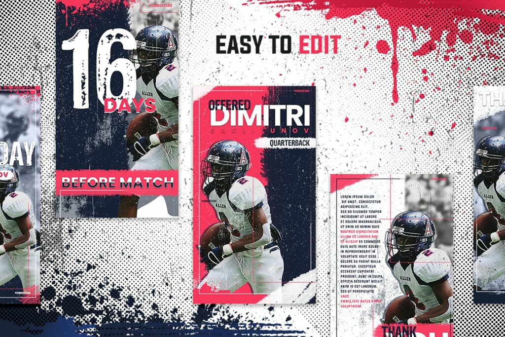 Sports Social Media Template V1 – MasterBundles