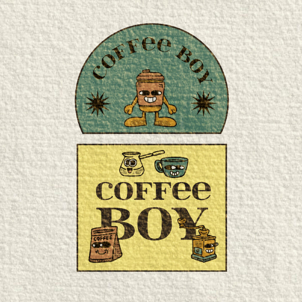 Coffee Boy Character Collection - MasterBundles