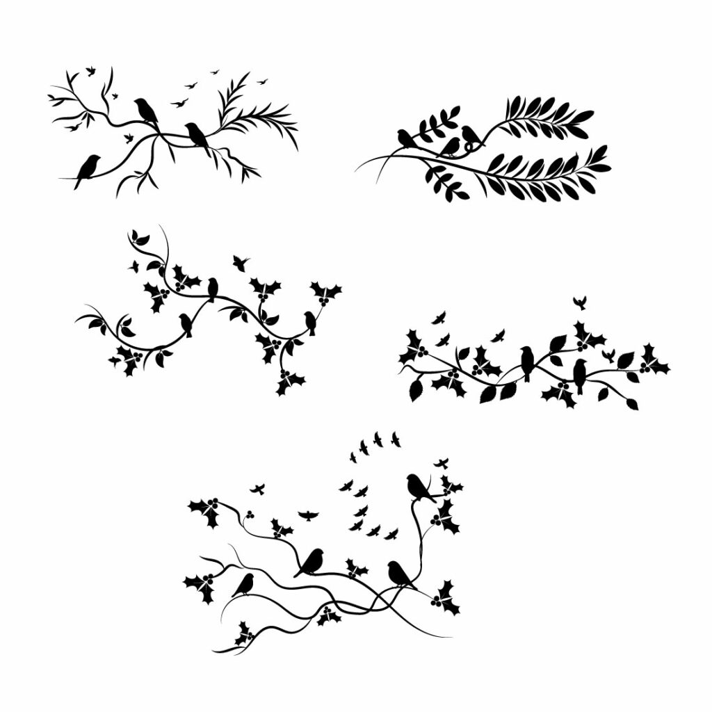 Branch bird tree svg bundle - MasterBundles
