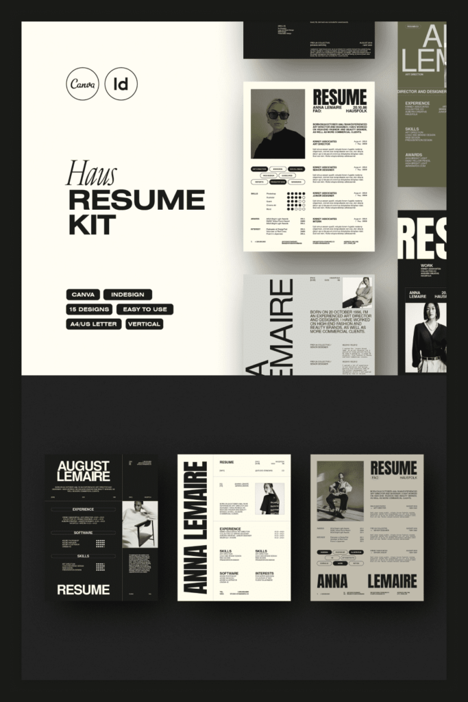 15+ Best Canva Resume Templates for Any Profession