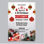 5 Christmas Party Poster Flyer Templates | MasterBundles