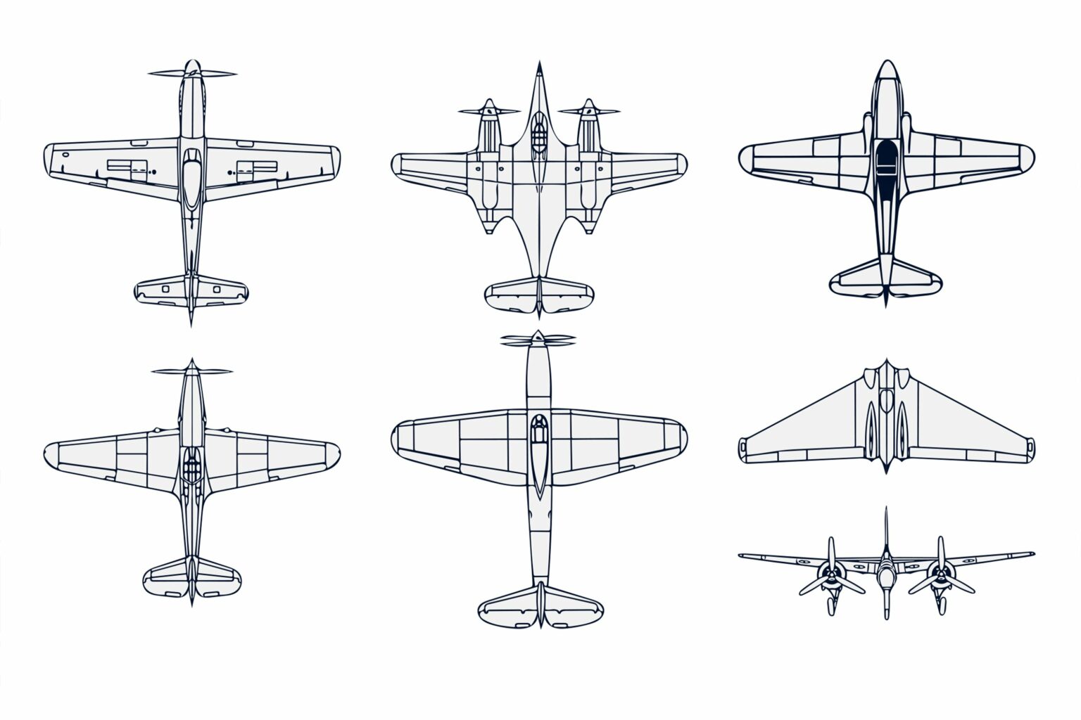 32 US Military Fighter Airplanes – MasterBundles