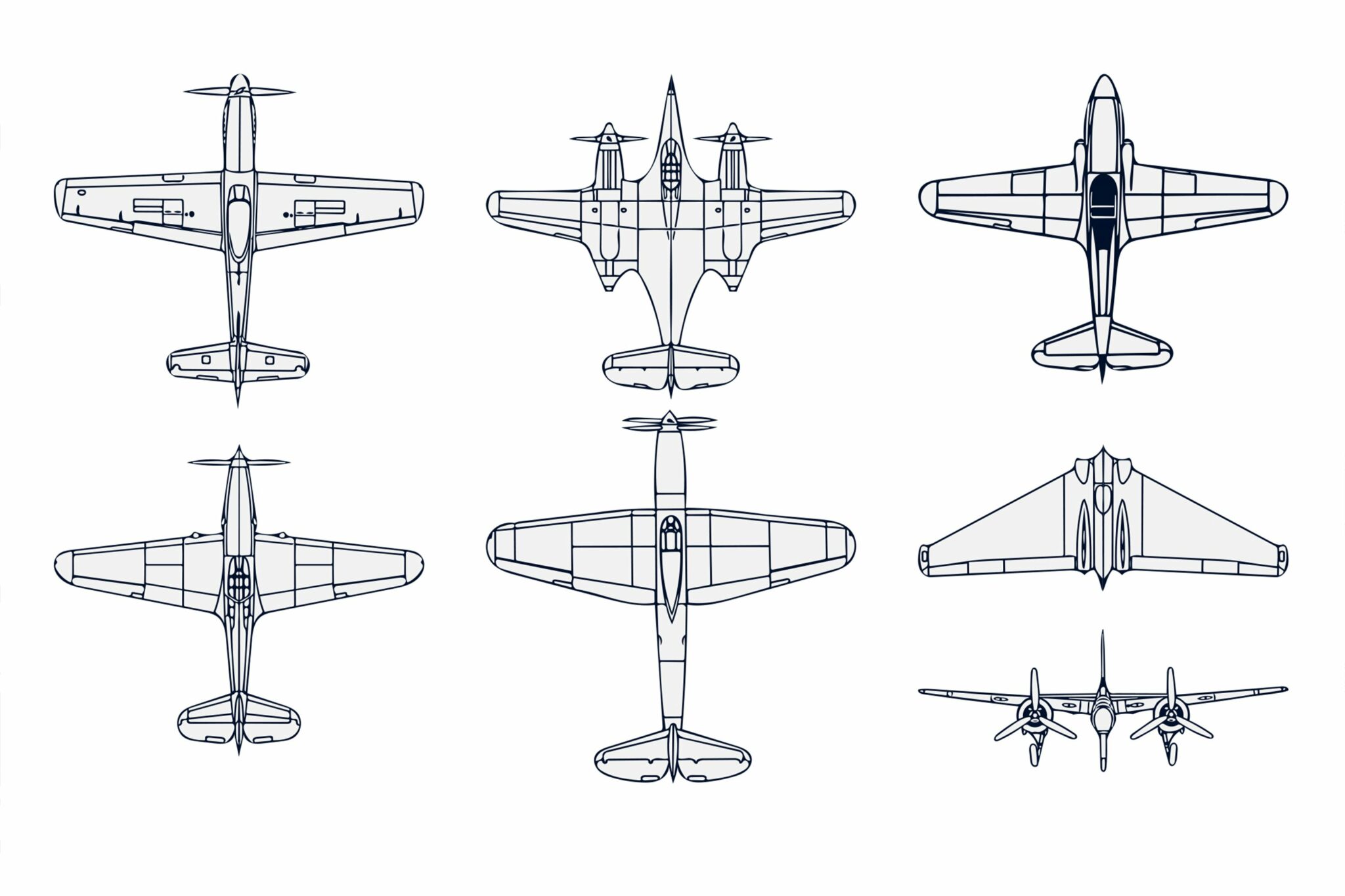 32 US Military Fighter Airplanes – MasterBundles