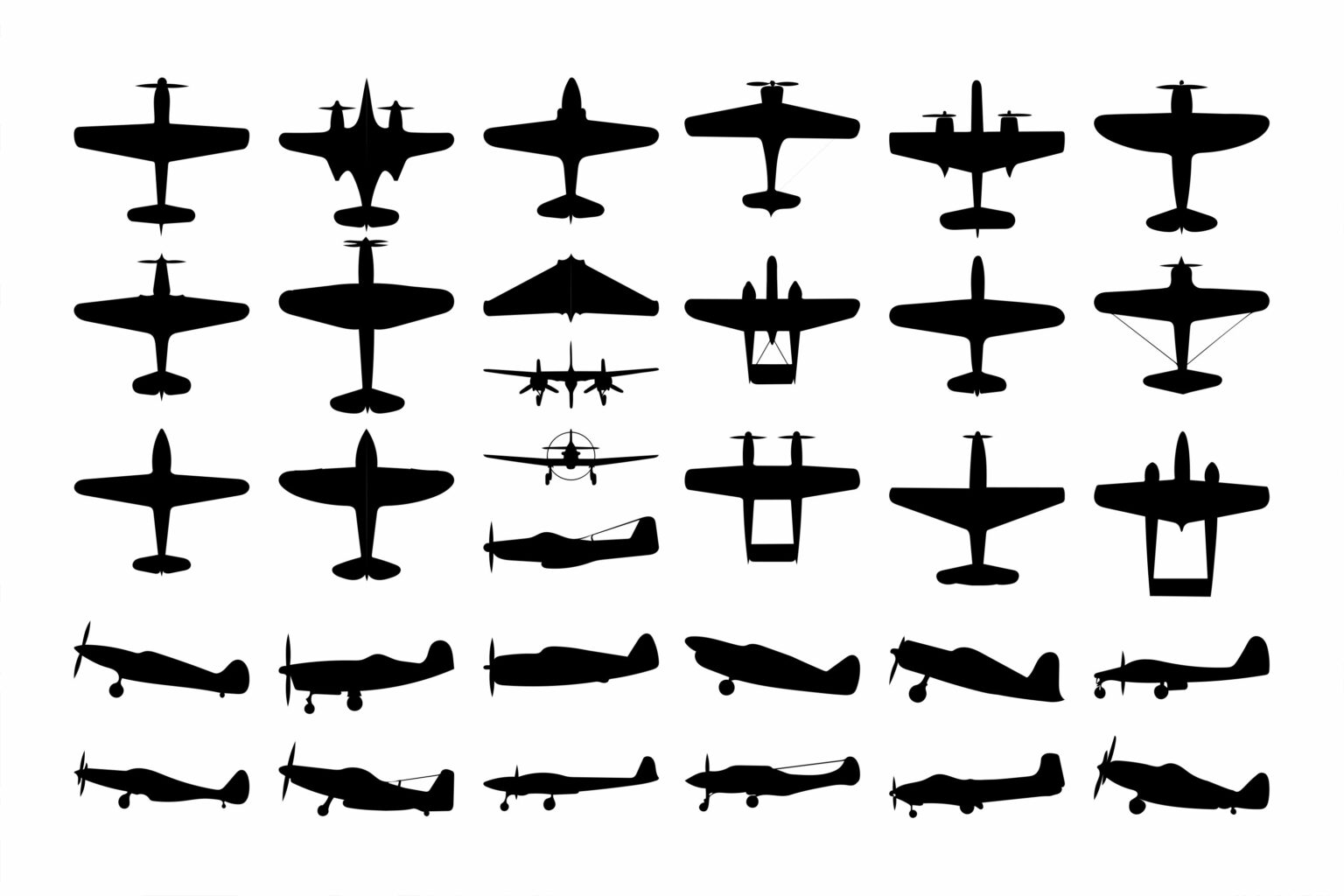 32 US Military Fighter Airplanes – MasterBundles