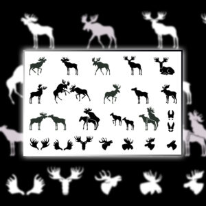 Deer, Reindeer & Moose Clipart Set | MasterBundles