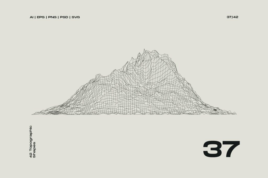 42 Topographic Shapes – MasterBundles