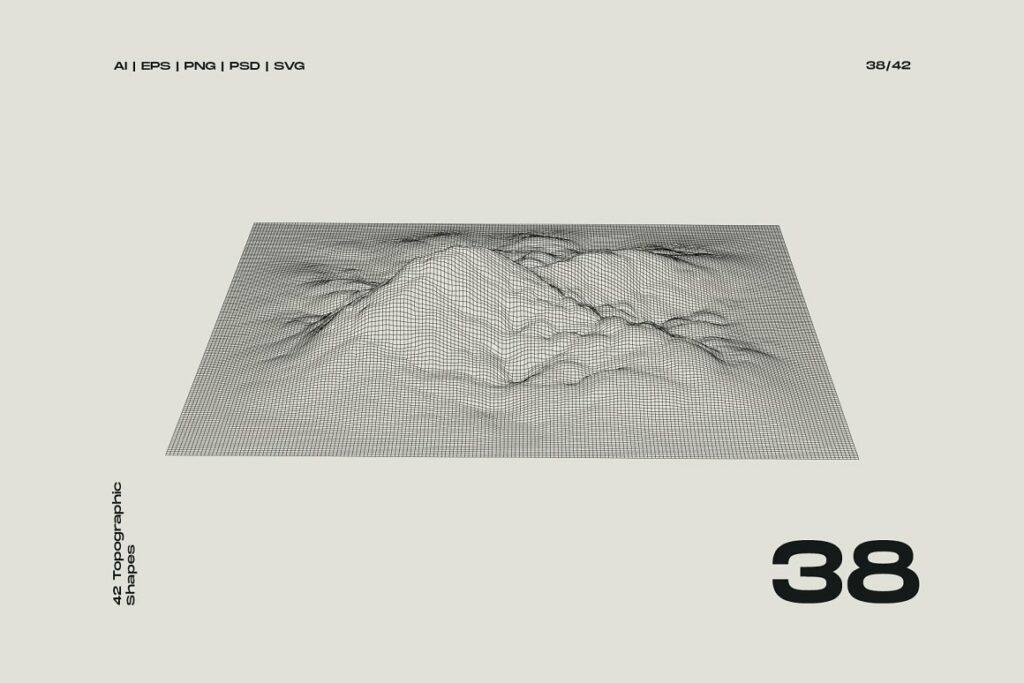 42 Topographic Shapes – MasterBundles