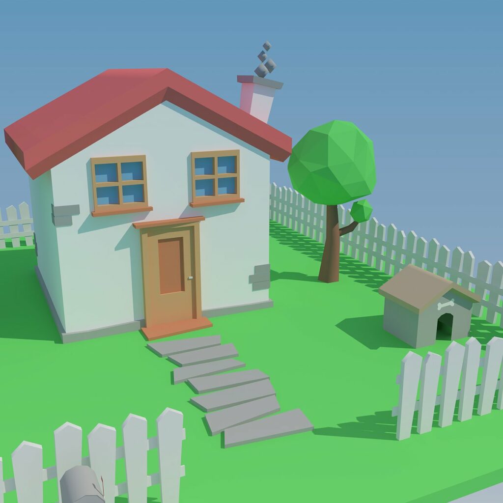 Low Poly House – MasterBundles