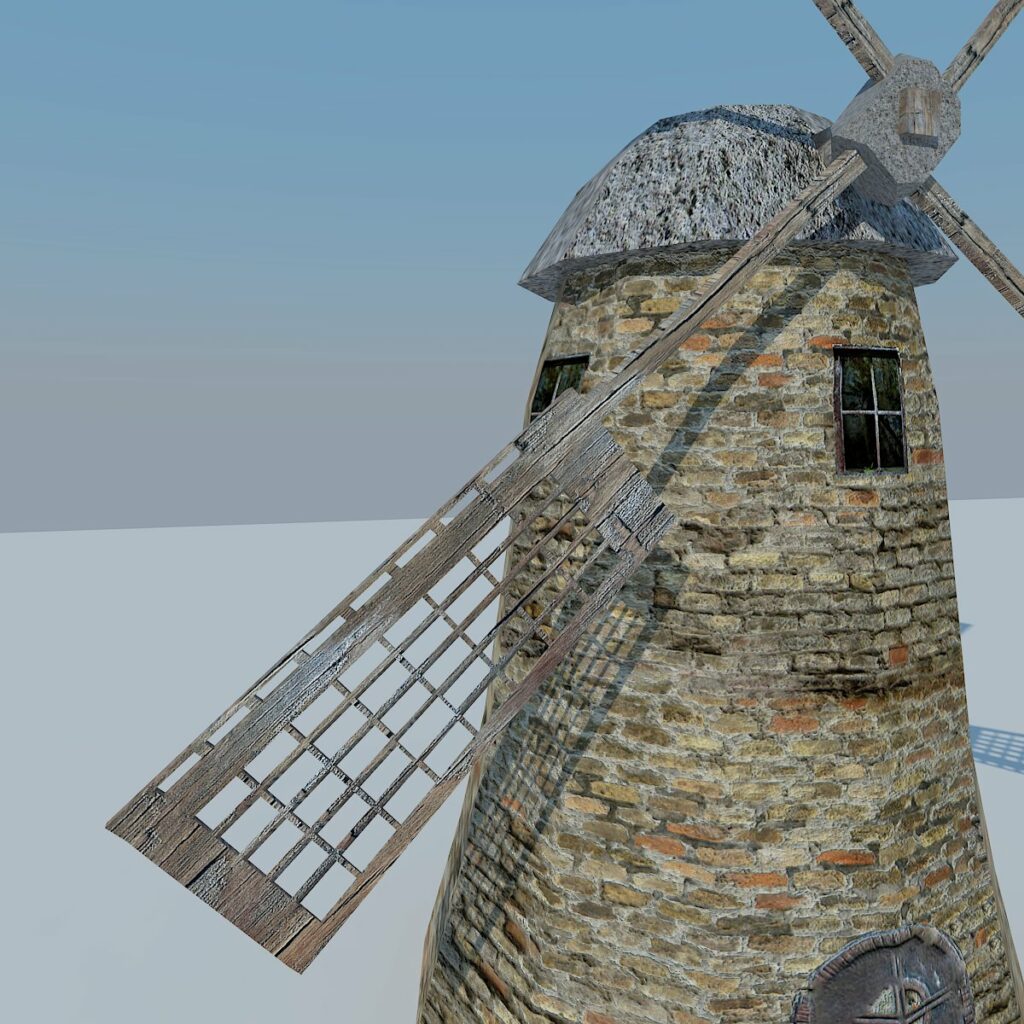 Low Poly Mill – MasterBundles