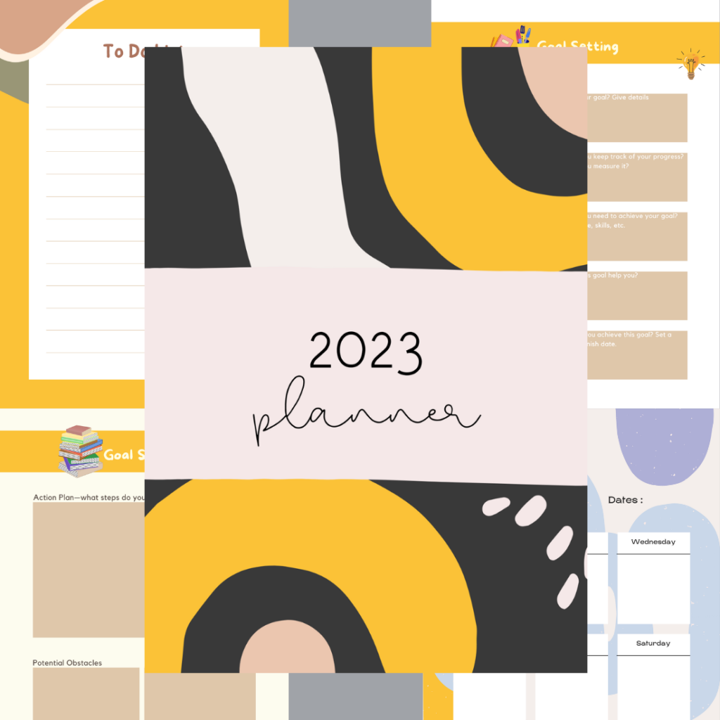 Elegant Printable Planner 2023 Design - MasterBundles