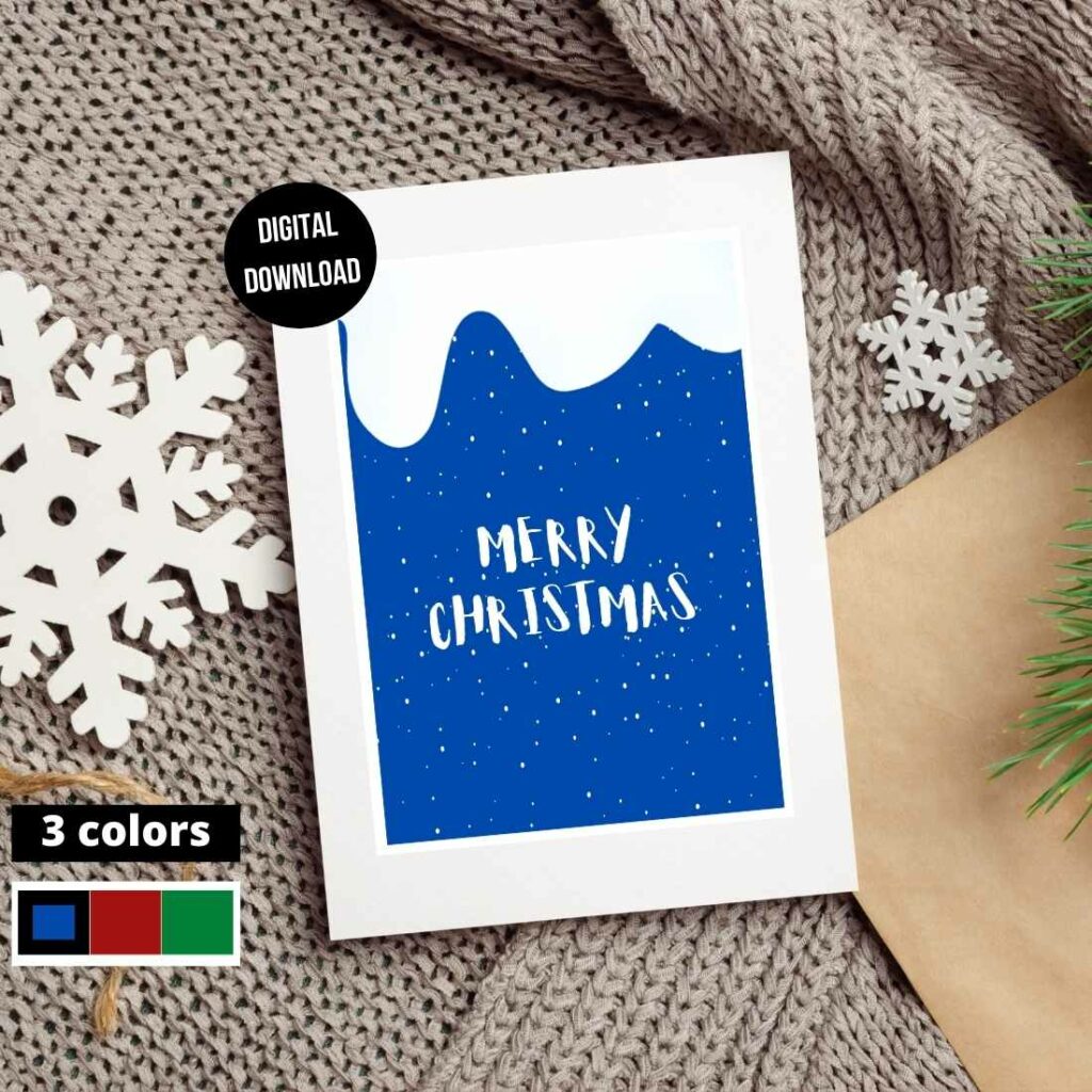 Christmas Printable Postcards Bundle - MasterBundles