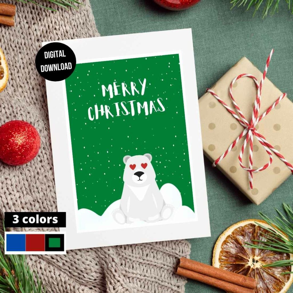 Christmas Printable Postcards Bundle - MasterBundles