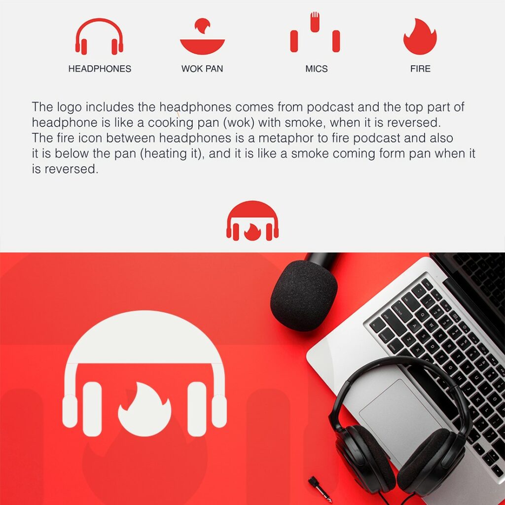 Kitchen Talks Logo Design. Food Podcast logo. - MasterBundles