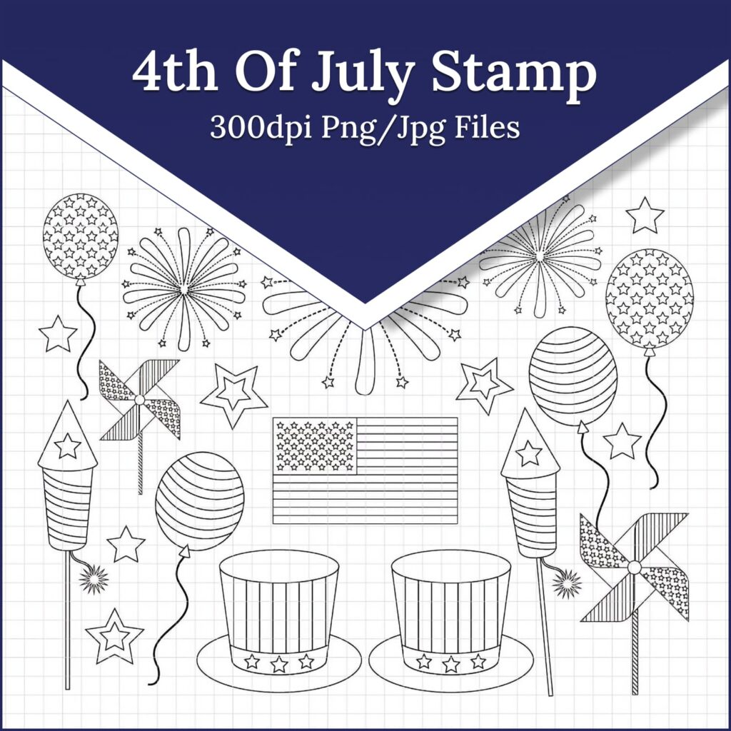 4th of July Stamp (DS41) – MasterBundles