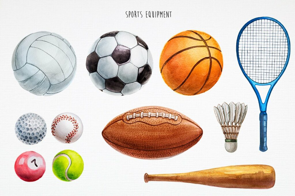 Sport. Watercolor Illustrations. – MasterBundles