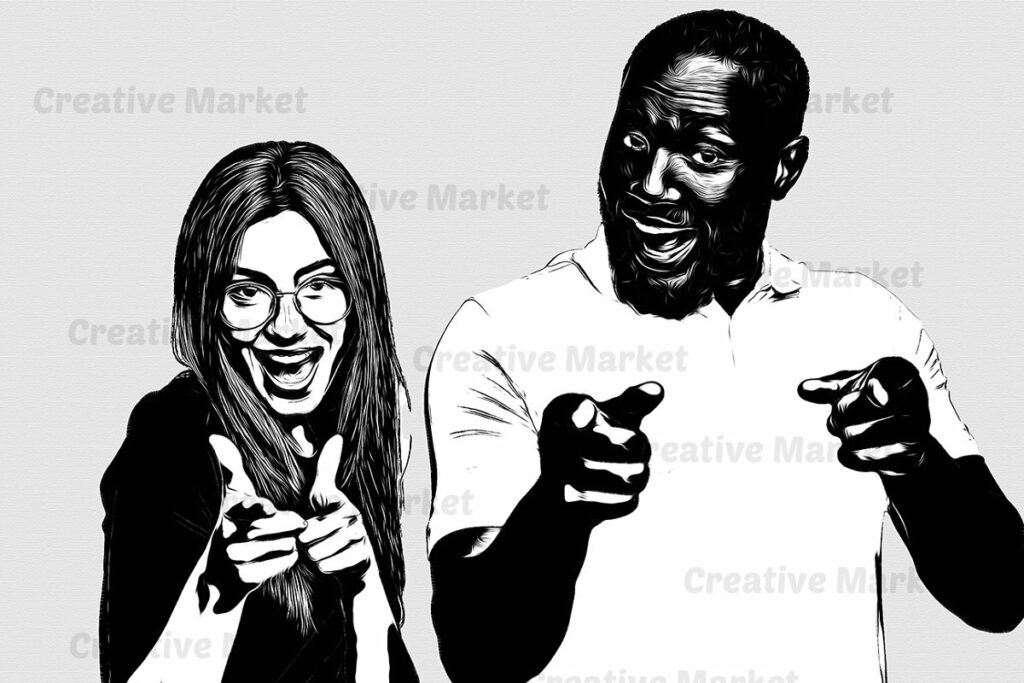 Tracing Portrait Photoshop Action – MasterBundles