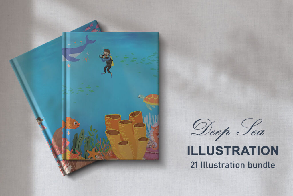 Deep Sea Illustrations Bundle - MasterBundles