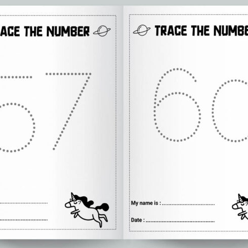 Number Tracing Single Design - MasterBundles