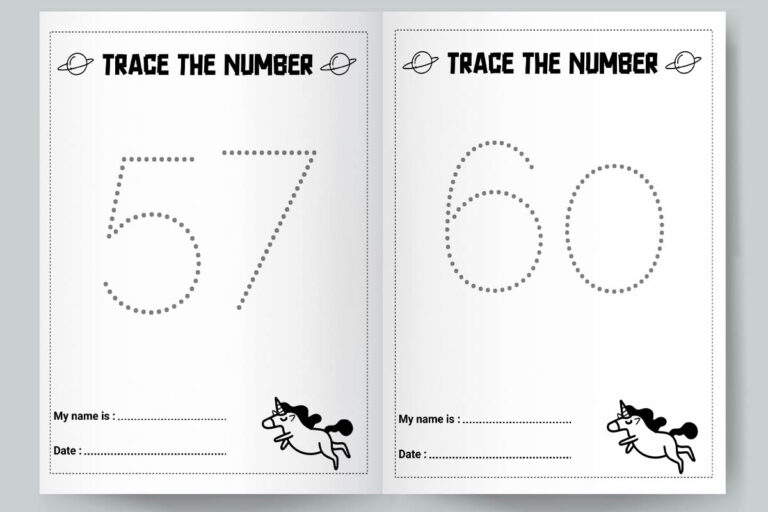 Number Tracing Single Design - MasterBundles