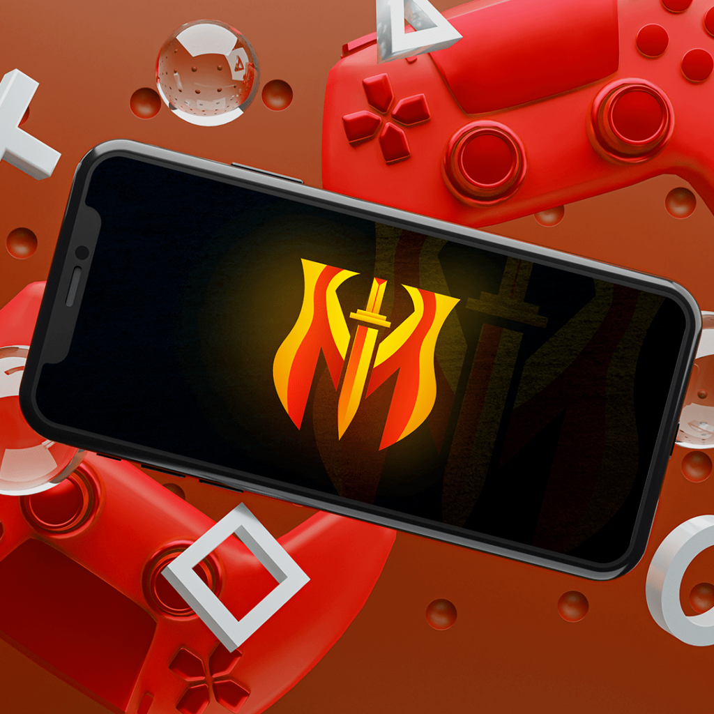 M letter logo ( Gaming logo ) - MasterBundles