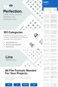 5,000 Perfect Icons. *New V4.0 – MasterBundles
