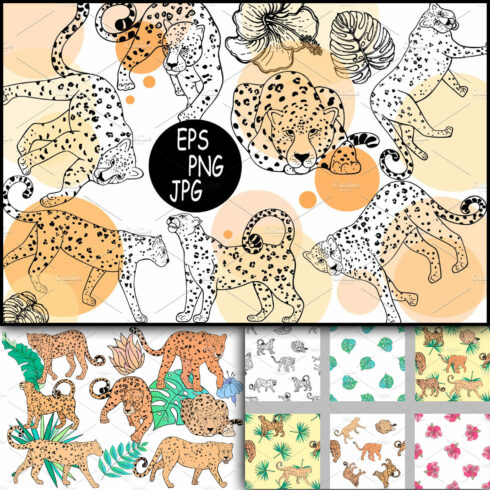 Leopards Hand Drawn Doodle – MasterBundles
