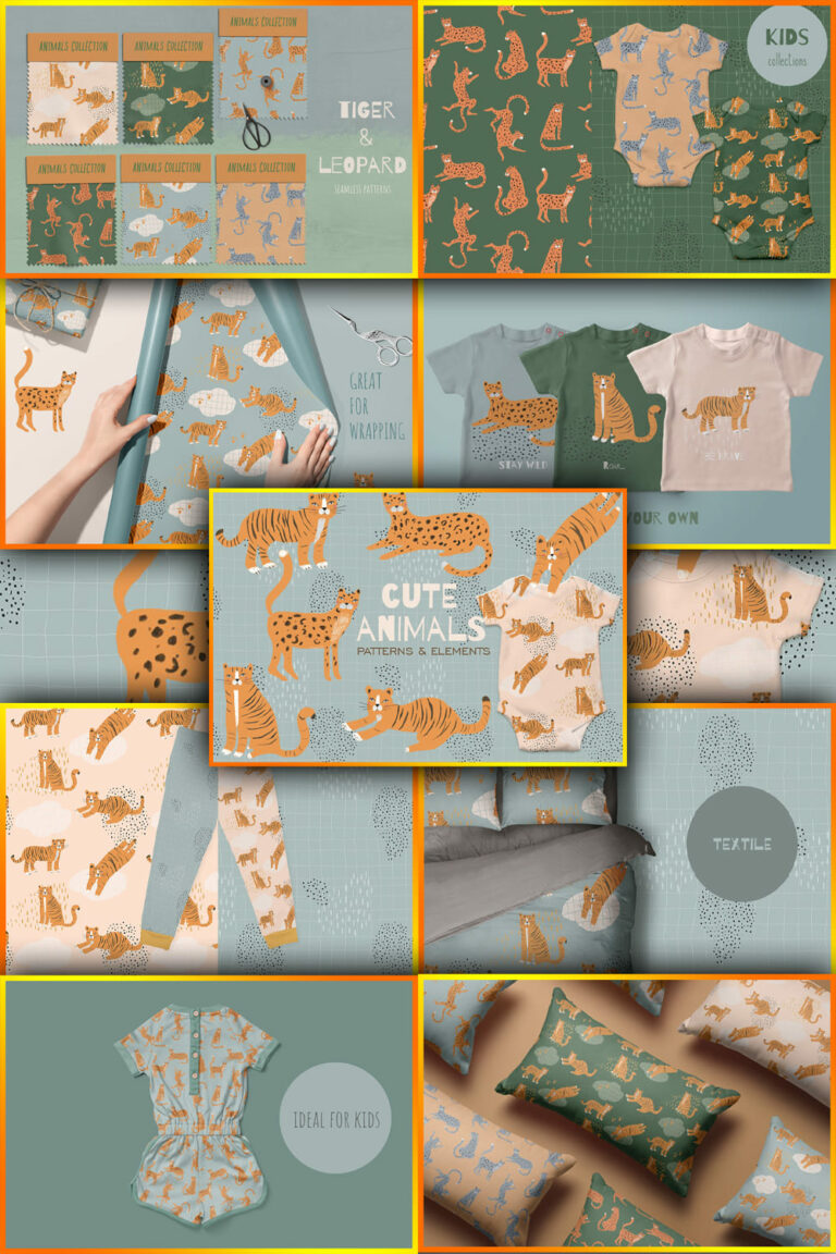 Wild Animals Patterns – MasterBundles