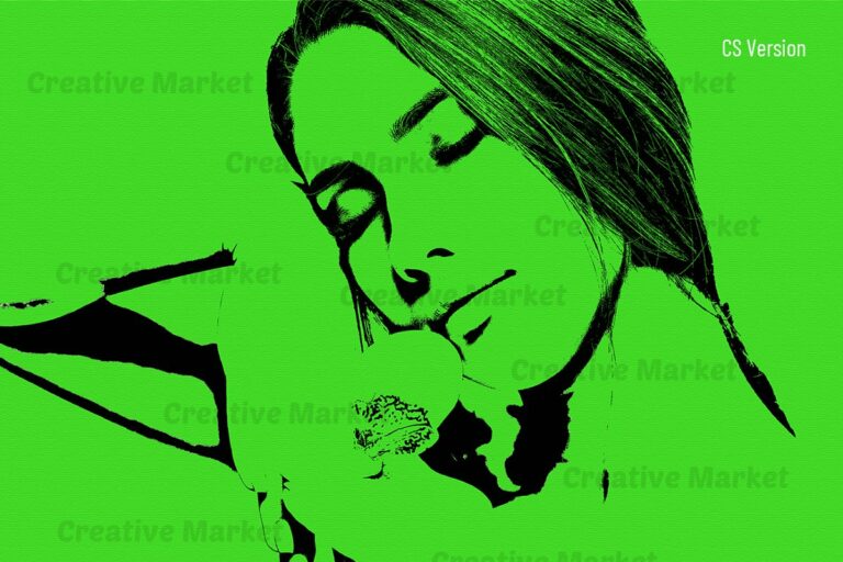 Tracing Portrait Photoshop Action – MasterBundles