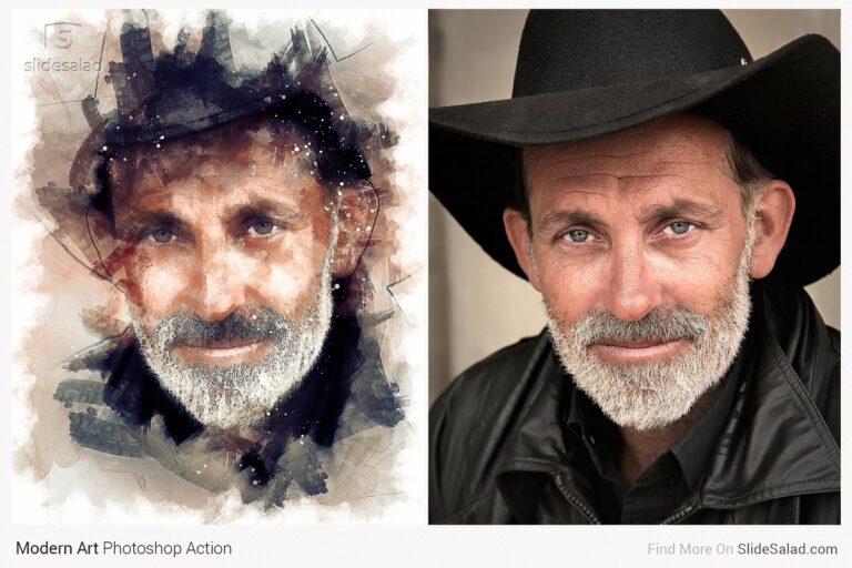 Modern Art Photoshop Action – MasterBundles