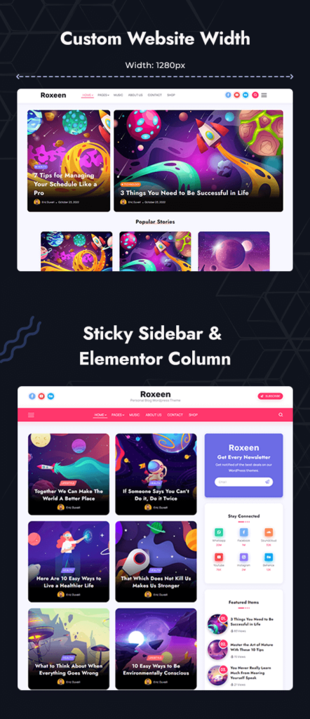 Roxeen | Personal Lightweight WordPress Theme – MasterBundles