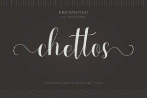 Chettos Hand Lettered Calligraphy Font – MasterBundles