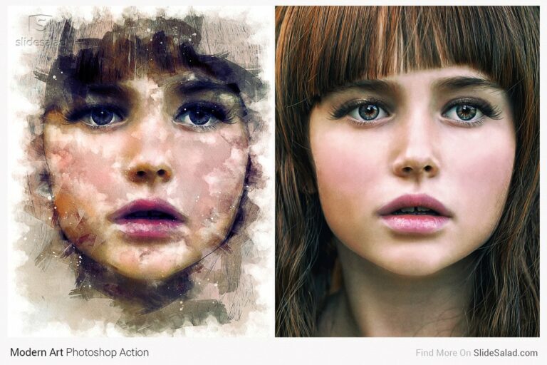 Modern Art Photoshop Action – MasterBundles