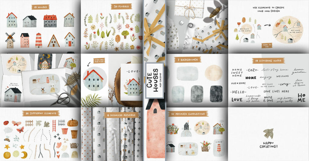 Cute Houses. Map Creator – MasterBundles