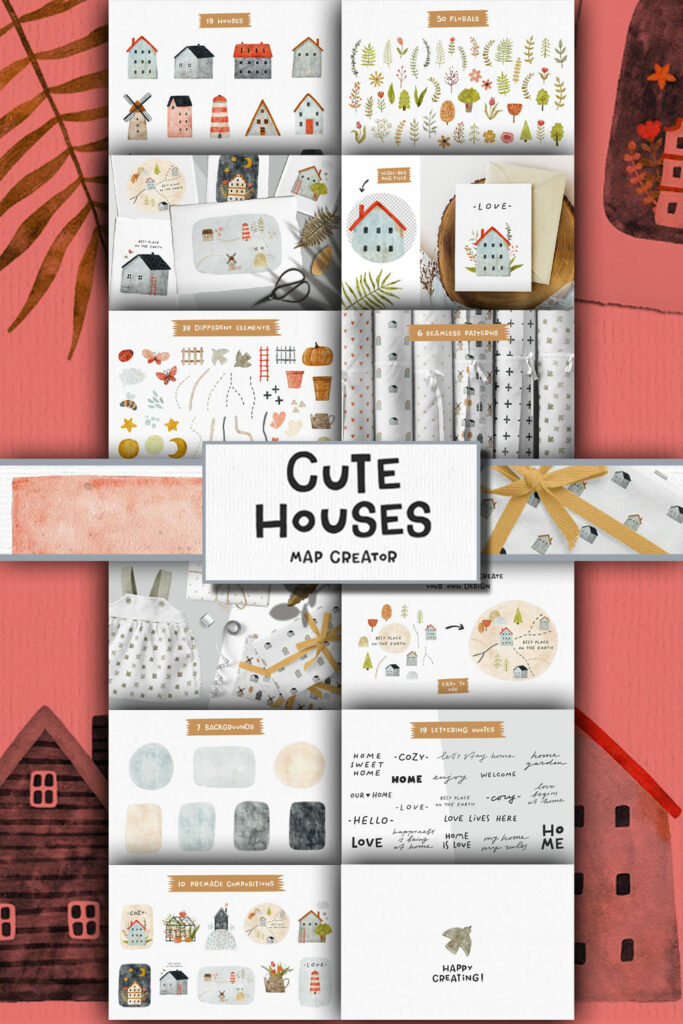 Cute Houses. Map Creator – MasterBundles