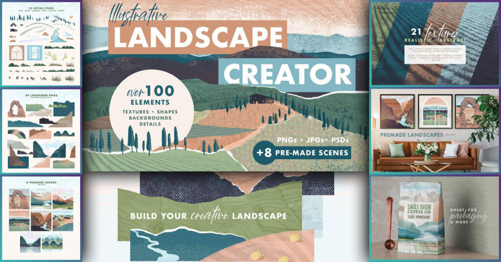 Illustrative Landscape Creator – MasterBundles
