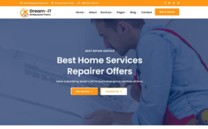 DreamIT Handyman Electrician & Plumbing Repair WordPress Theme ...