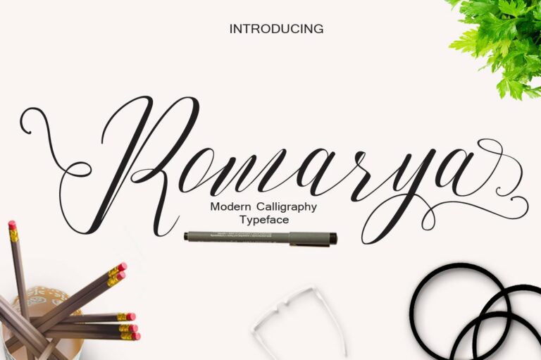 Romarya Hand Lettered Calligraphy Font – MasterBundles