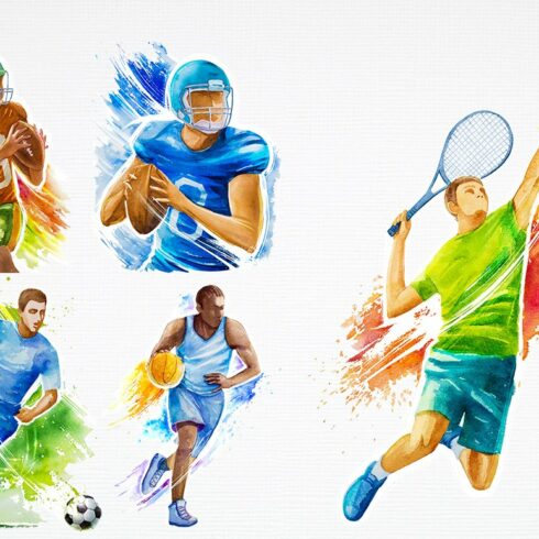 Sport. Watercolor Illustrations. | MasterBundles