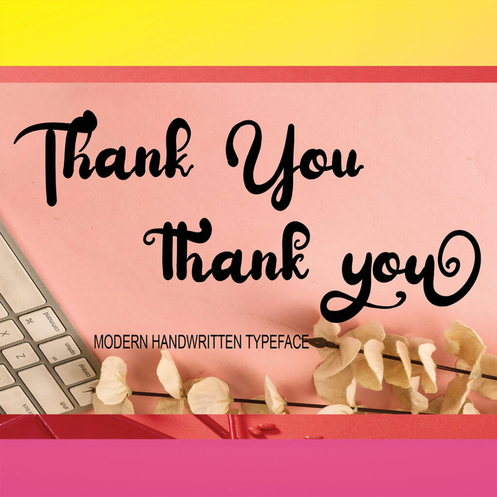 Font Script Bunga Design - MasterBundles