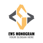EWS Monogram Letter Logo Design - MasterBundles